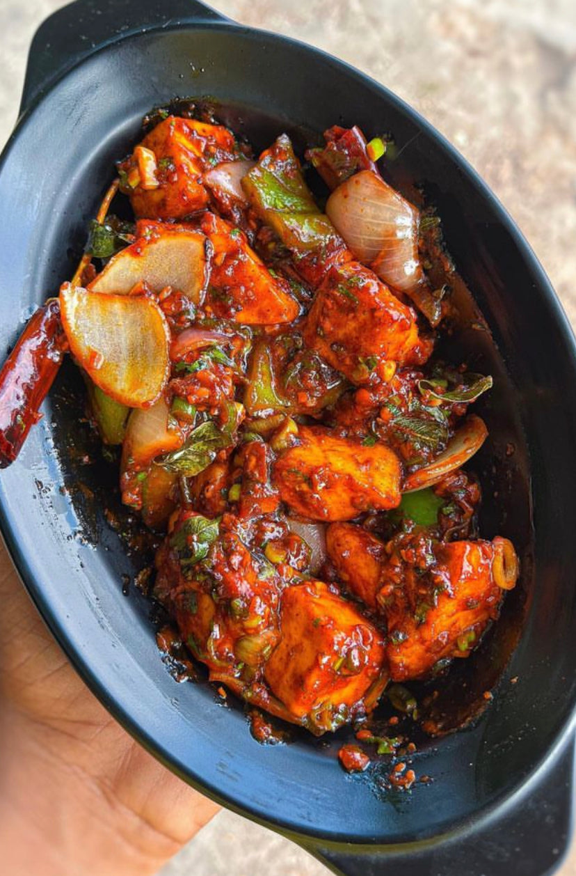 Chilli Paneer with onion capsicum – Bombay Delite